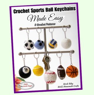 Crochet Sports Ball Keychains Made Easy - 9 Easy Patterns with Videos ...