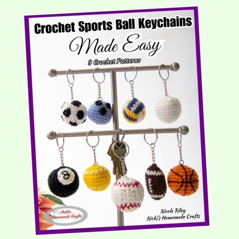 Crochet Sports Ball Keychains Made Easy - 9 Easy Patterns with Videos ...