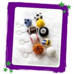 Crochet Sports Ball Keychains Made Easy - 9 Easy Patterns with Videos ...
