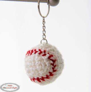 FREE Cute Crochet Basketball Keychain Pattern - Nicki's Homemade Crafts
