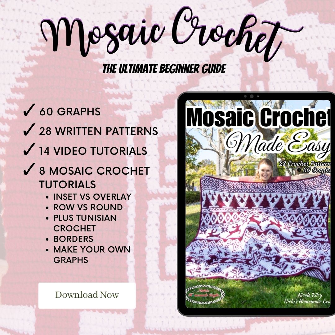 Mosaic Crochet Made Easy - Ultimate Beginner Guide with 60 Crochet ...