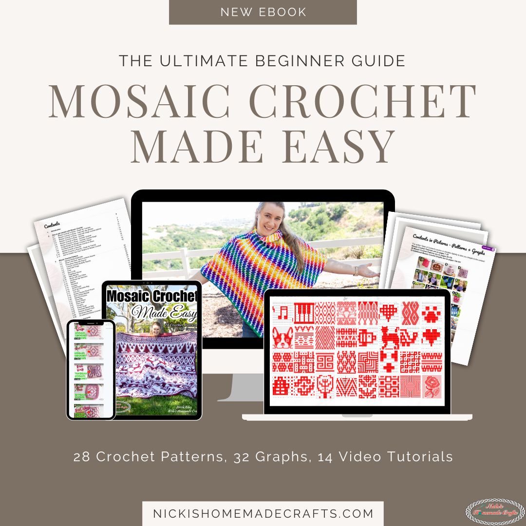 Mosaic Crochet Made Easy - Ultimate Beginner Guide with 60 Crochet ...