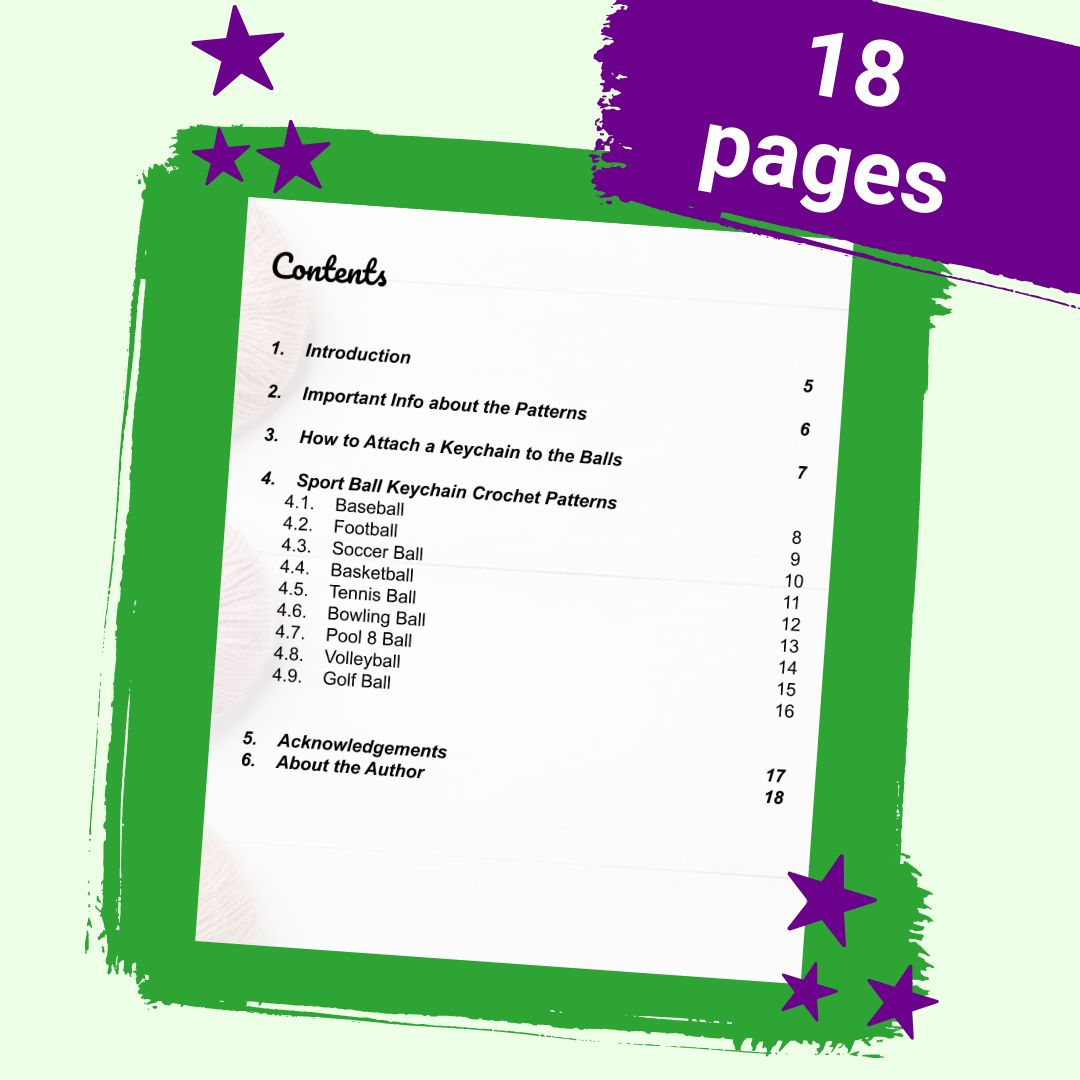 Crochet Sports Ball Keychains Made Easy - 9 Easy Patterns with Videos ...