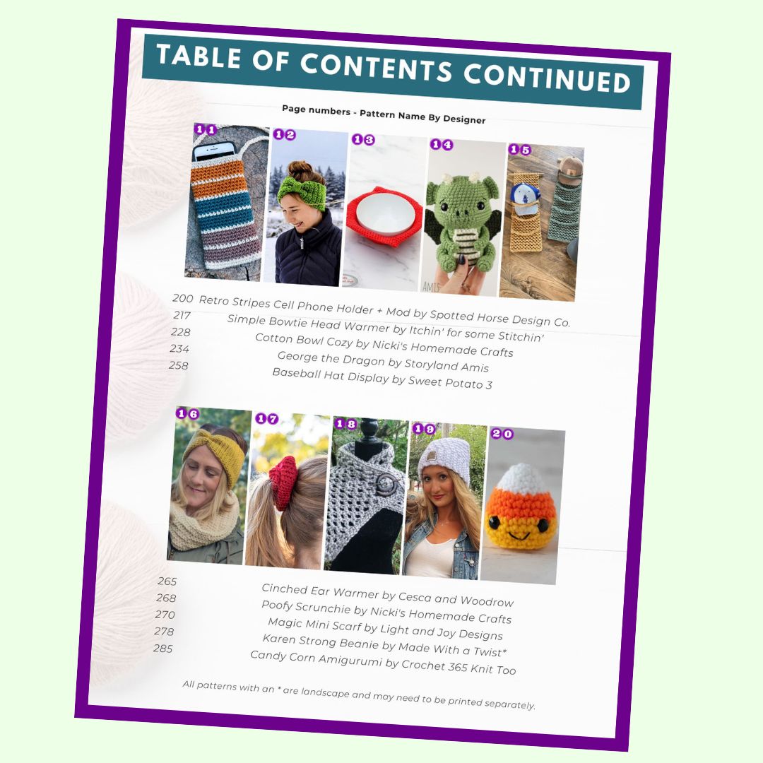 Craft Fair Crochet Pattern Bundle - 50 Patterns + 5 Printables - Nicki ...