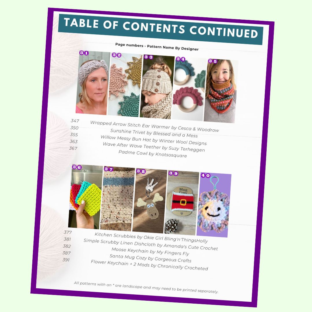 Craft Fair Crochet Pattern Bundle - 50 Patterns + 5 Printables - Nicki ...