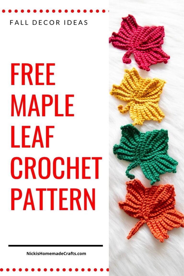 Free Maple Leaf Crochet Pattern - Nicki's Homemade Crafts