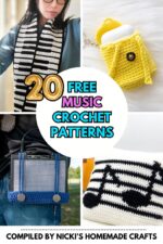 20 Free Crochet Music Patterns - Nicki's Homemade Crafts