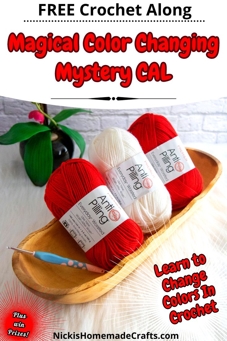 FREE Magical Color Changing Mystery Crochet Along - Nicki's Homemade Crafts