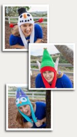 10 Crochet Moving Ears Hat Patterns - Pop Up Hats Made Easy - Nicki's ...