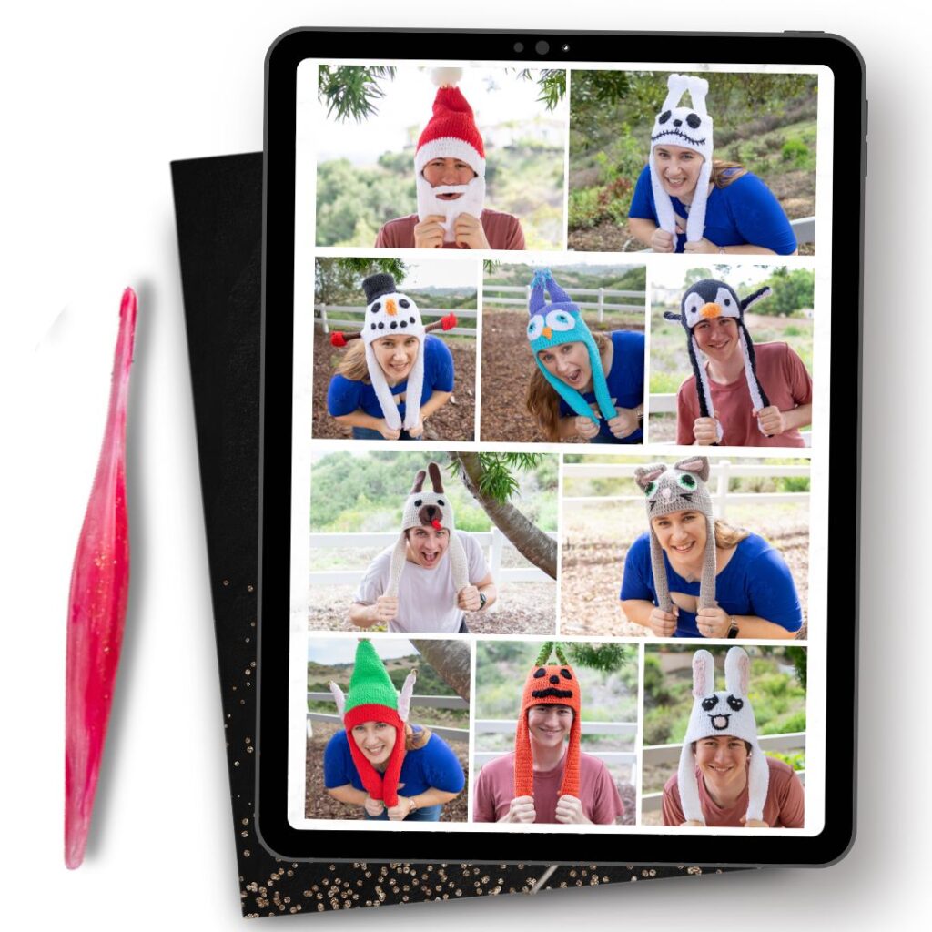 10 Crochet Moving Ears Hat Patterns - Pop Up Hats Made Easy - Nicki's ...