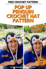 Cute Crochet Penguin Hat with Moving Ears - FREE Pattern - Nicki's ...
