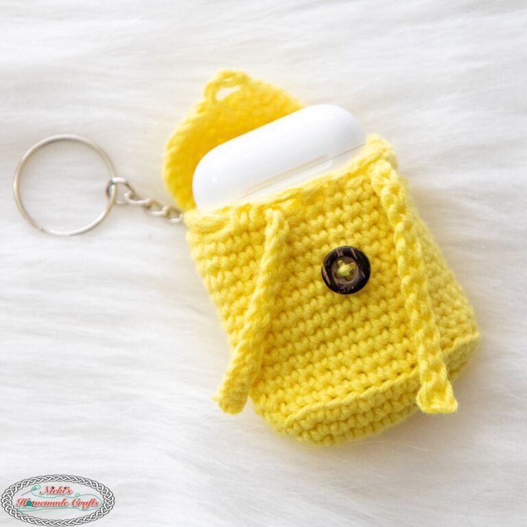 FREE Cute Volleyball Crochet Keychain Pattern - Nicki's Homemade Crafts
