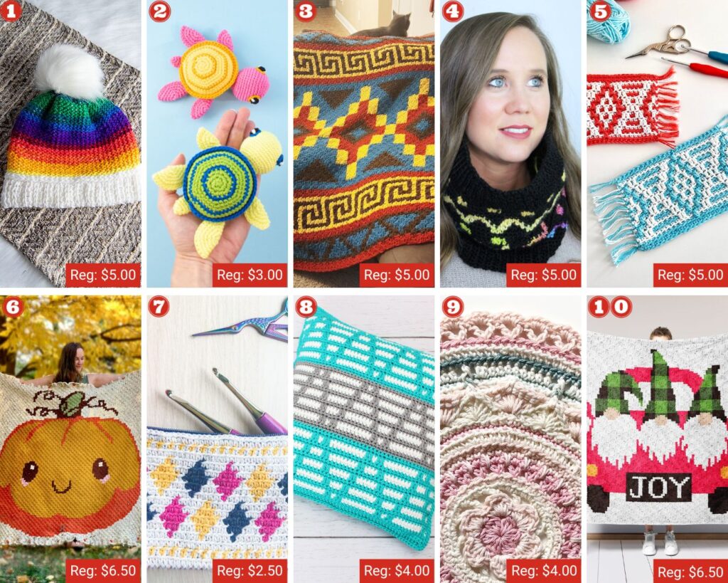 40 Colorful Crochet Pattern Bundle - 5 Days Only - Gone After 10/6/23 ...