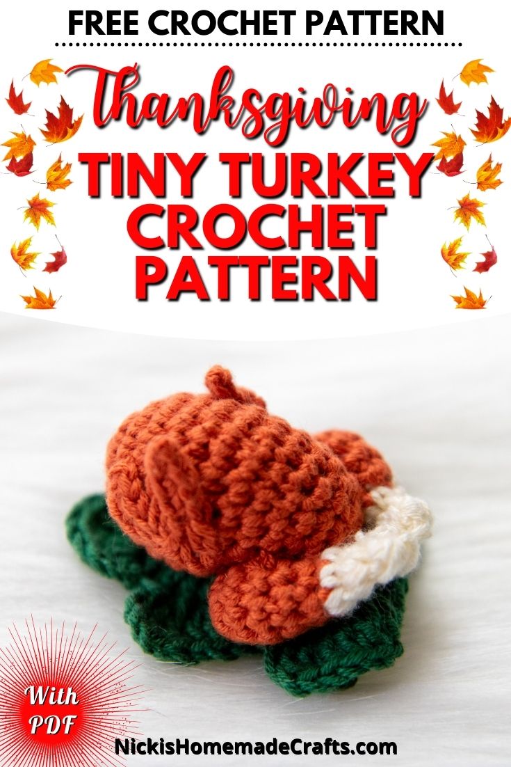 Tiny Crochet Roasted Turkey Amigurumi Free Pattern - Nicki's Homemade ...