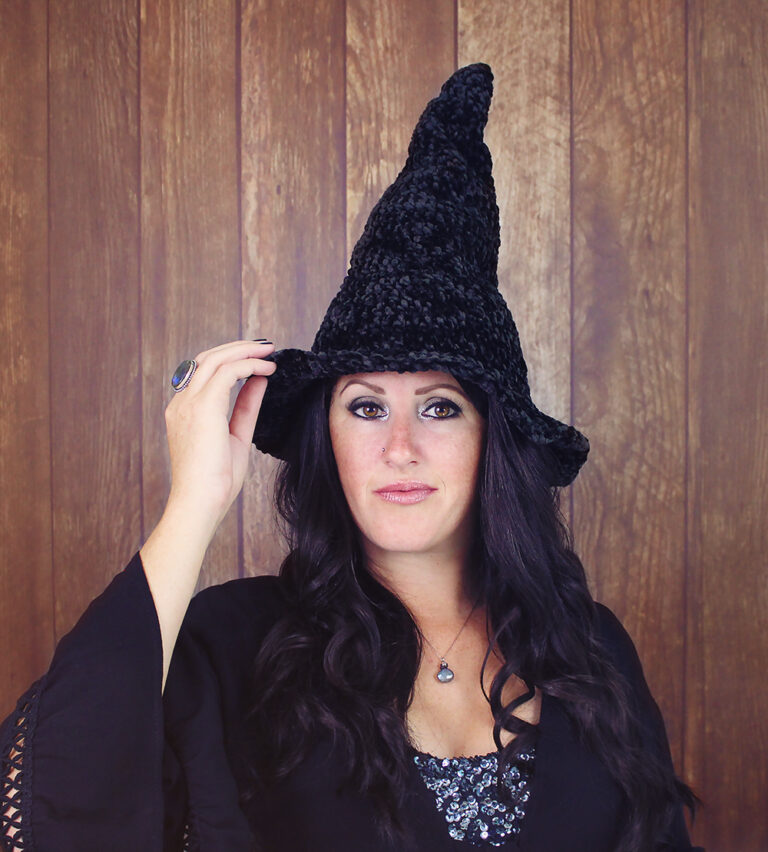 10 Magical Crochet Witch Hat Patterns - FREE! - Nicki's Homemade Crafts