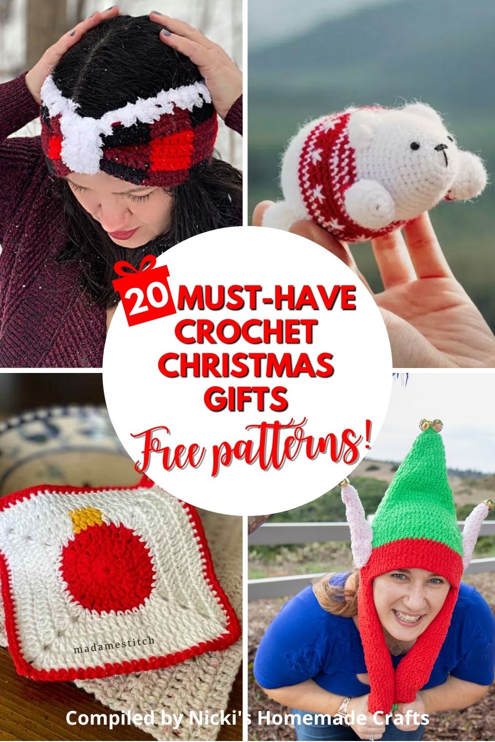 20 Must-Have Crochet Christmas Gift Patterns for FREE - Nicki's ...