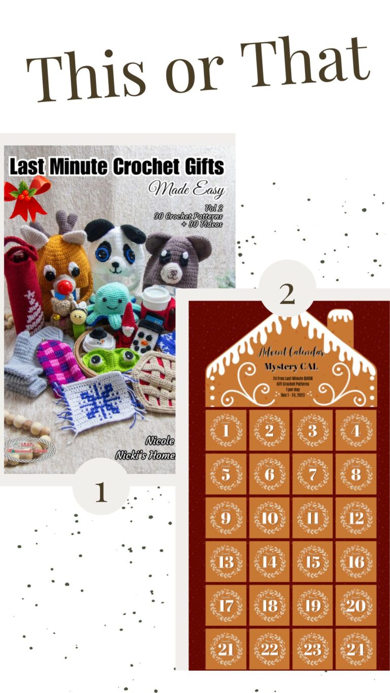 Free Advent Calendar Mystery CAL - Last Minute Crochet Gifts Made Easy ...