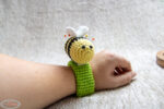 Crochet Bee Slap Bracelet and Pin Cushion - FREE Pattern! - Nicki's ...