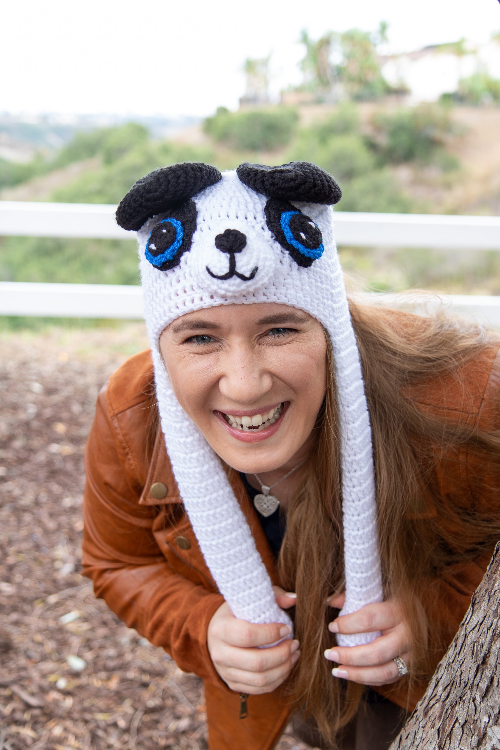 FREE Crochet Panda Hat with Moving Ears Pattern - Nicki's Homemade Crafts