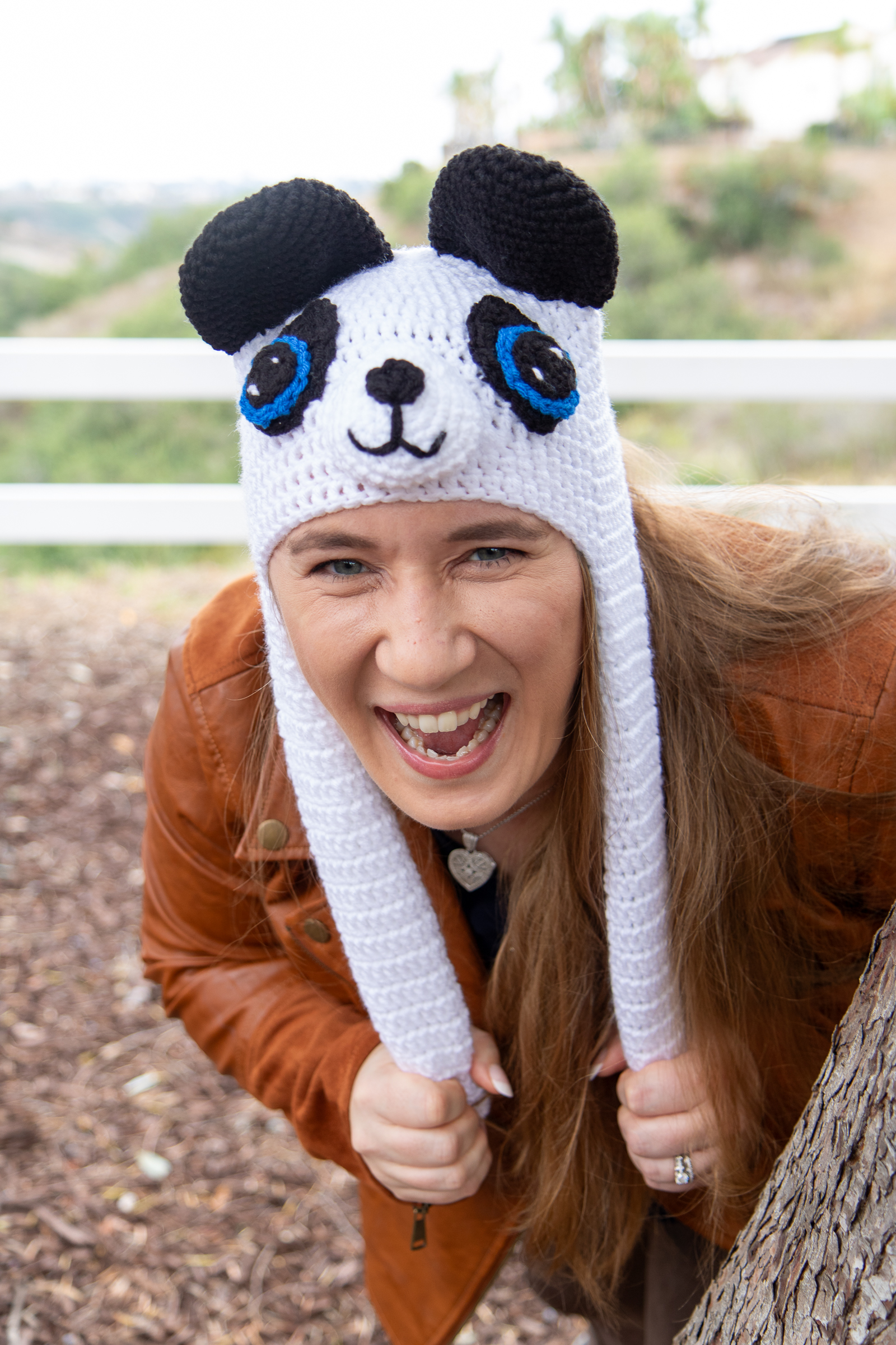 FREE Crochet Panda Hat with Moving Ears Pattern - Nicki's Homemade Crafts