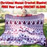 Free Christmas Mosaic Crochet Blanket Pattern Crochet Along - Nicki's ...