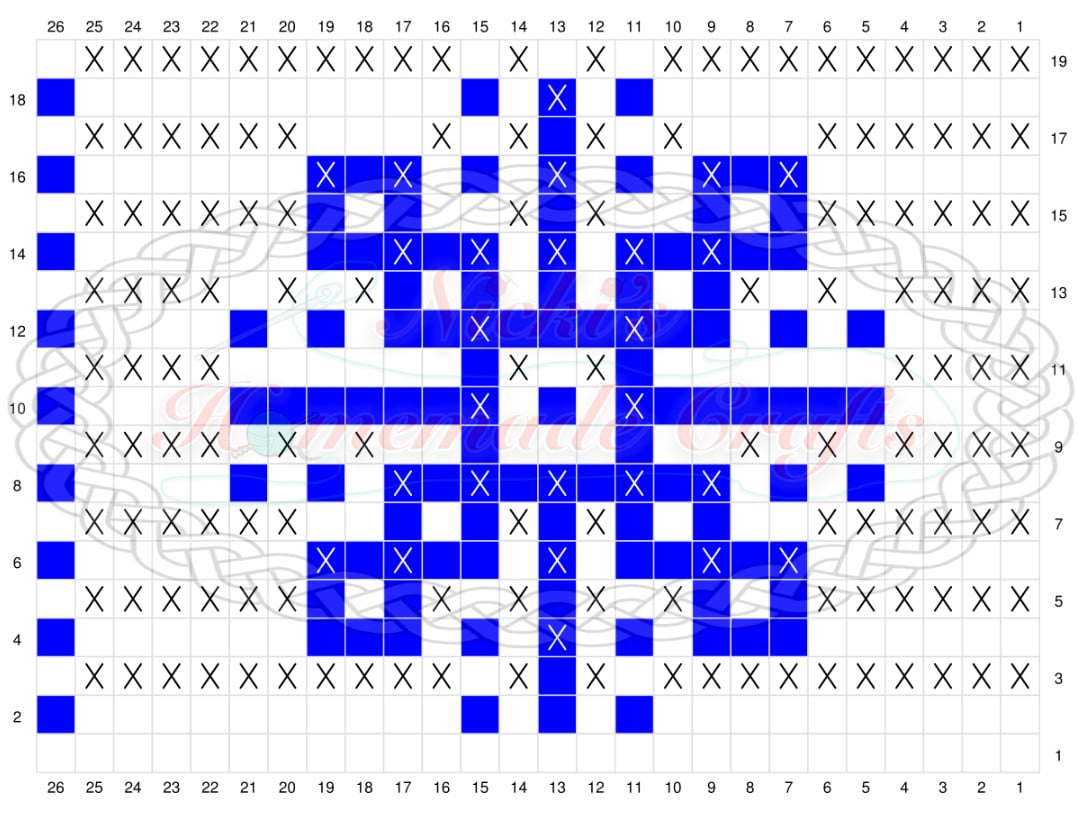 FREE Mosaic Crochet Snowflake Mug Rug Coaster Pattern - Nicki's ...