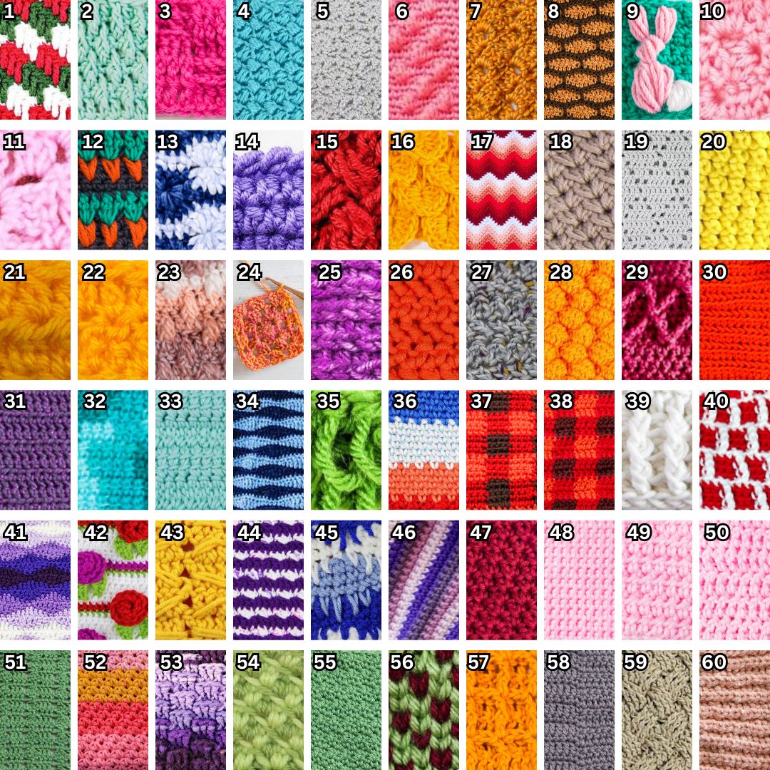 Crochet Stitches Made Easy with 68 Stitches with Videos and 10 Bonus ...