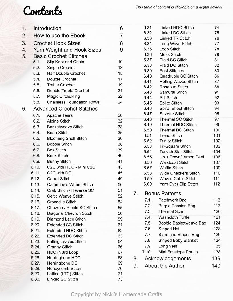 Crochet Stitches Made Easy with 68 Stitches with Videos and 10 Bonus ...