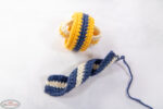 FREE Cute Volleyball Crochet Keychain Pattern - Nicki's Homemade Crafts