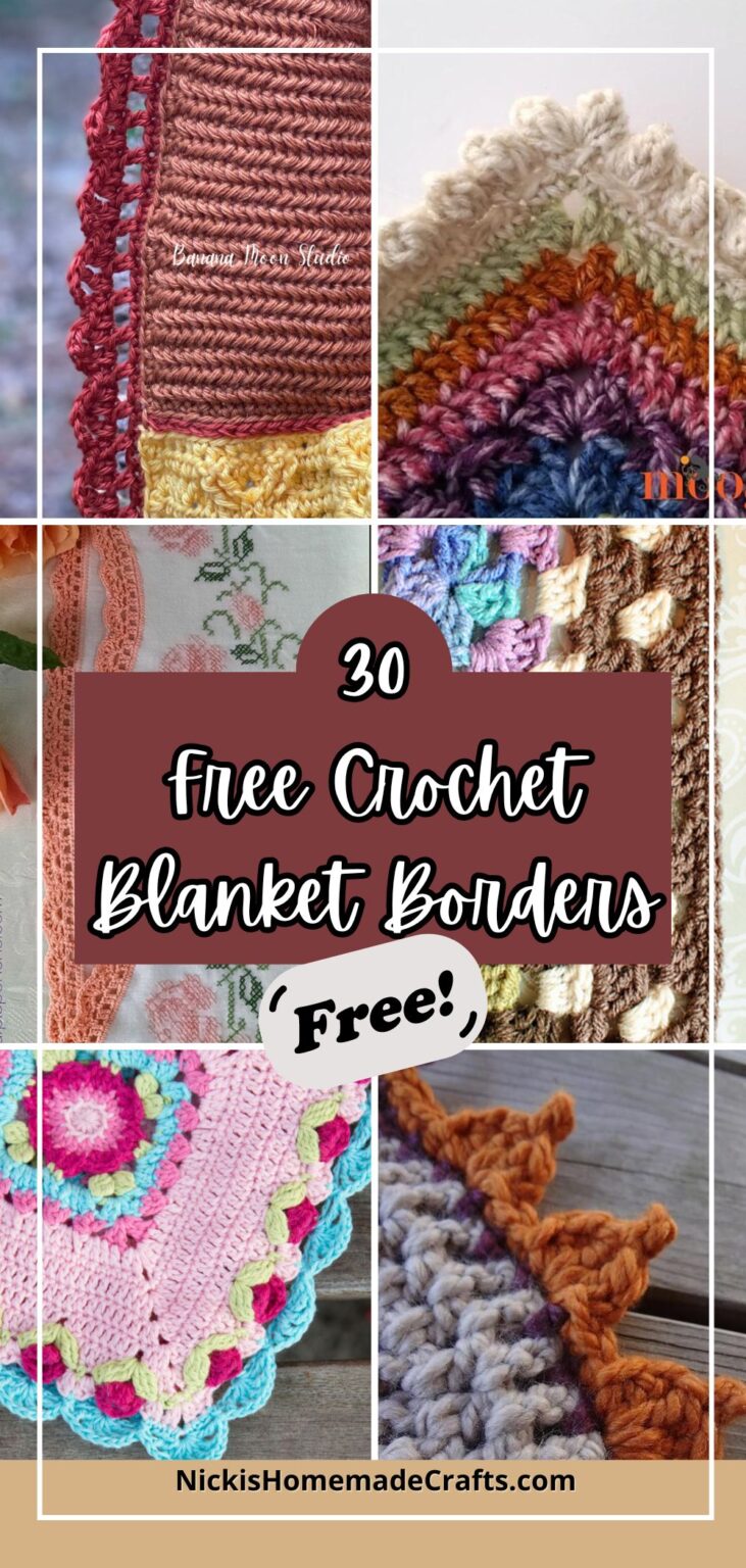 30 Free and Easy Crochet Blanket Borders - Nicki's Homemade Crafts