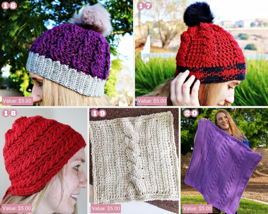 Crochet Cables Made Easy with 20 Patterns + 9 Cable Tutorials + 20 ...