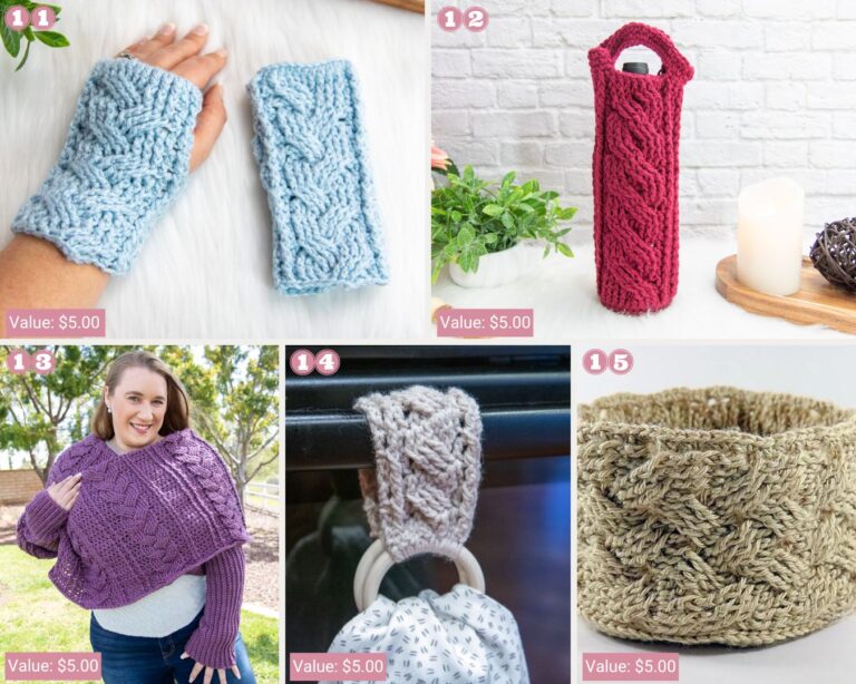 Crochet Cables Made Easy with 20 Patterns + 9 Cable Tutorials + 20 ...