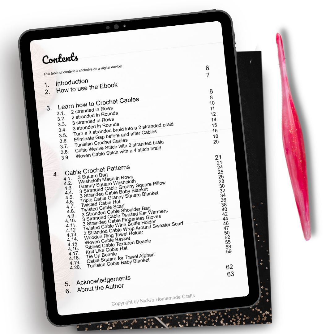 Crochet Cables Made Easy with 20 Patterns + 9 Cable Tutorials + 20 ...