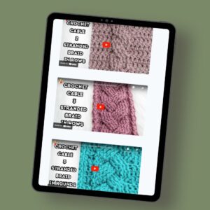 Crochet Cables Made Easy with 20 Patterns + 9 Cable Tutorials + 20 ...