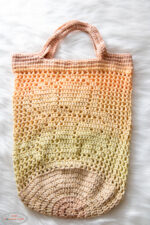 FREE Bee Filet Crochet Market Bag Pattern - Nicki's Homemade Crafts
