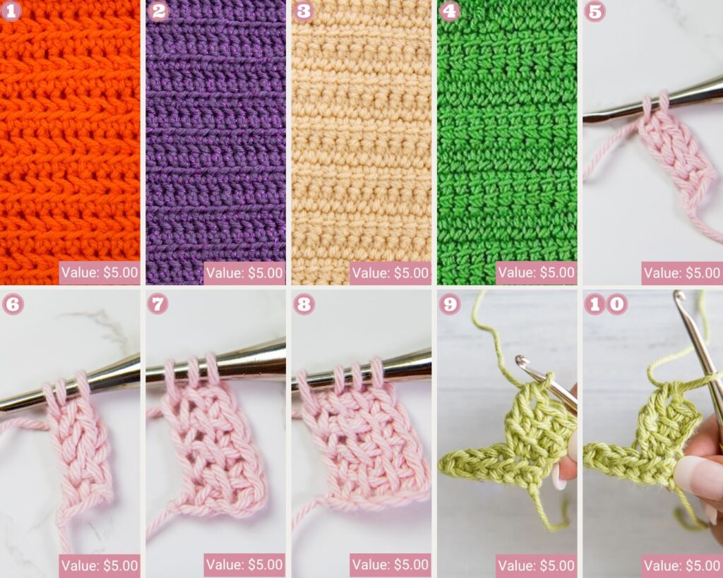 Linked Crochet Made Easy - Video Ebook with 40 Patterns, 10 Stitch ...