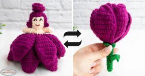 Free Crochet Flower Doll - 2-in-1 Reversible Pattern - 3-Day LIVE ...