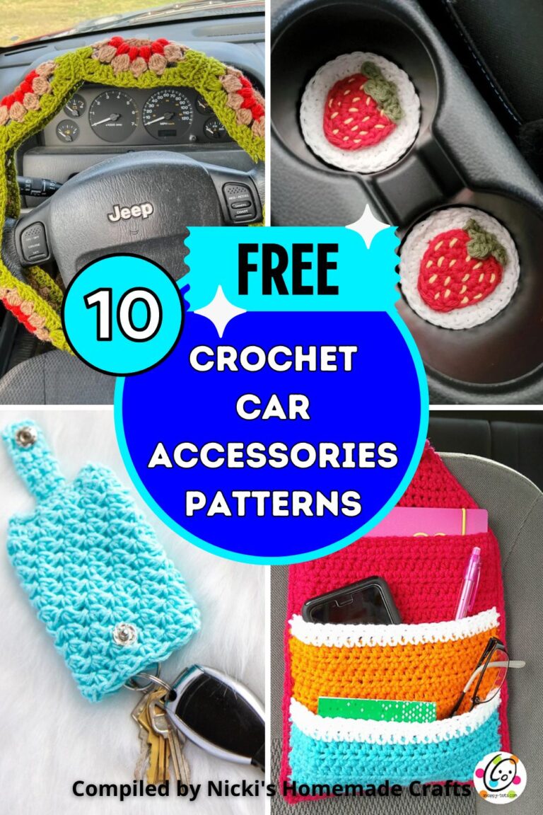 10 Free Crochet Car Accessories to Make this Summer! [Easy Patterns ...