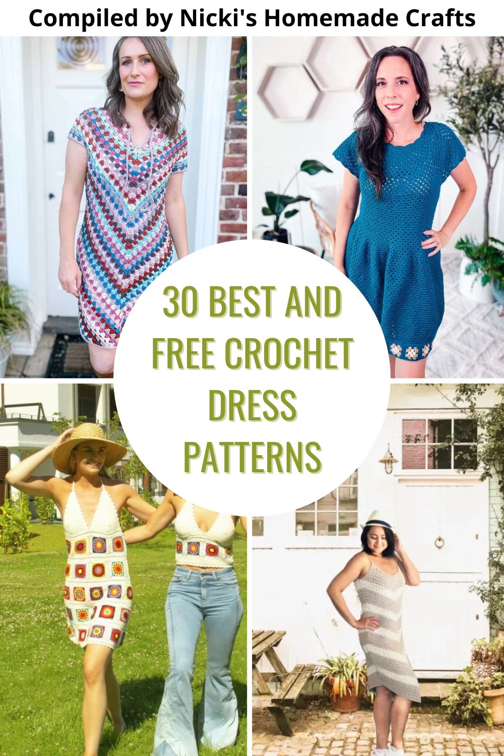 30 Free Crochet Summer Dress Patterns - Nicki's Homemade Crafts
