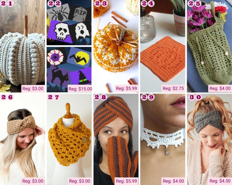 Craft Fair Crochet Pattern Bundle - 52 Patterns + 4 Printables - Nicki ...