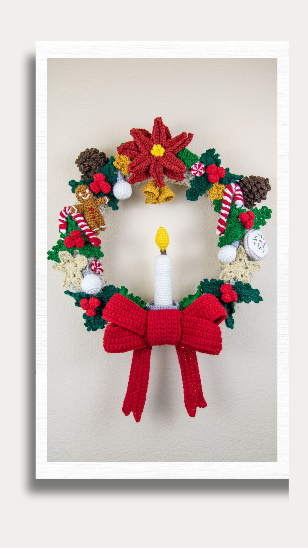 Free Crochet Christmas Wreath - 14-in-1 Patterns - 3-Day LIVE Crochet ...