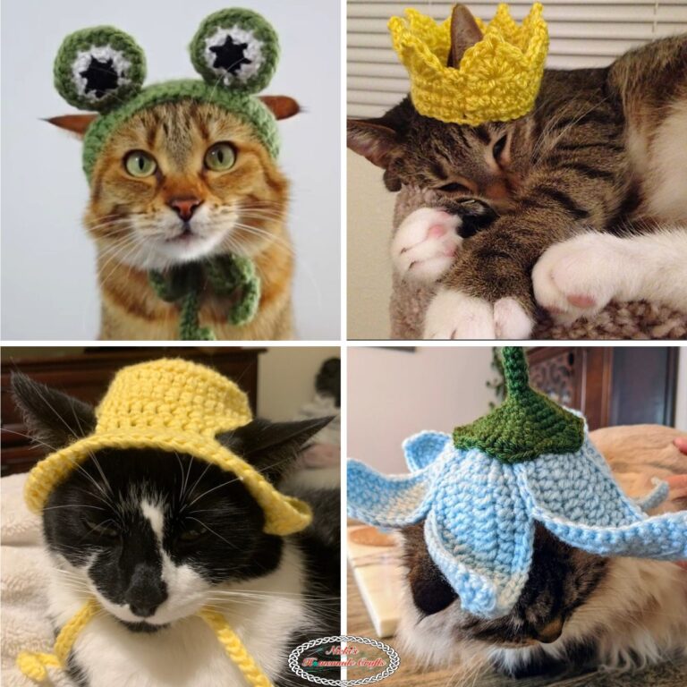 20 Cute Crochet Cat Hat Patterns - Nicki's Homemade Crafts