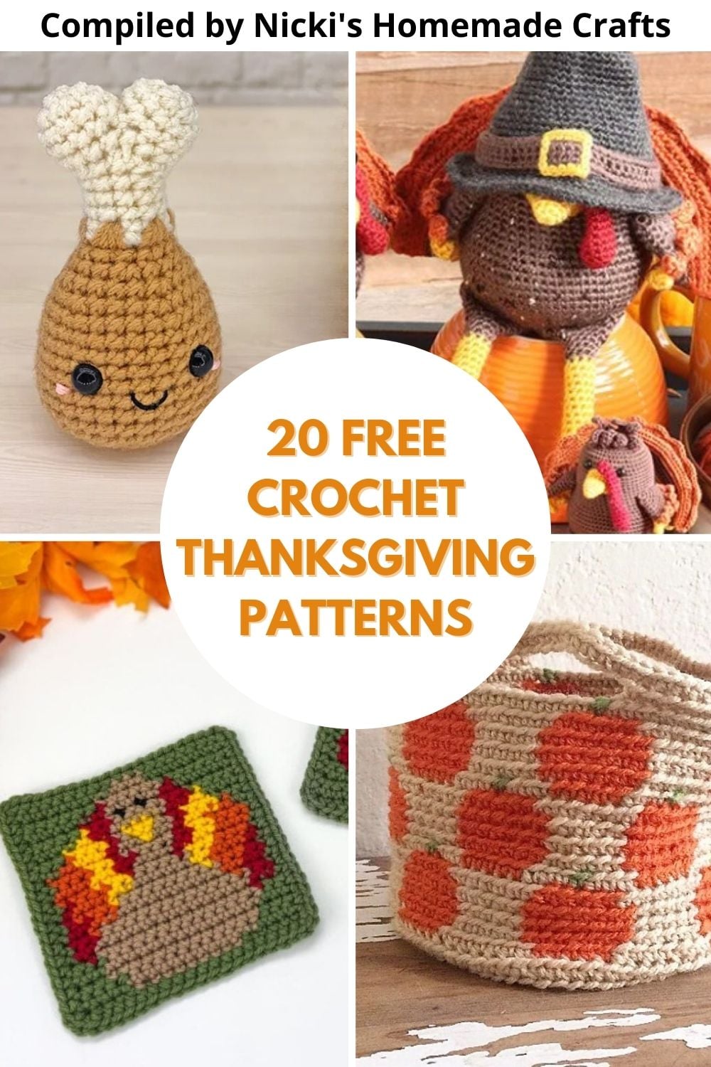 20 Amazing Free Crochet Thanksgiving Patterns - Nicki's Homemade Crafts