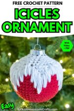 Free Icicles Crochet Christmas Ornament Ball Pattern - Nicki's Homemade ...