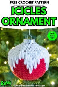 Free Icicles Crochet Christmas Ornament Ball Pattern - Nicki's Homemade ...