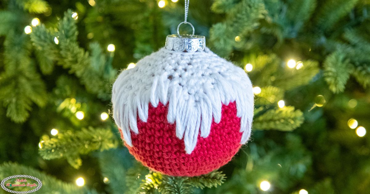 Free Icicles Crochet Christmas Ornament Ball Pattern - Nicki's Homemade ...