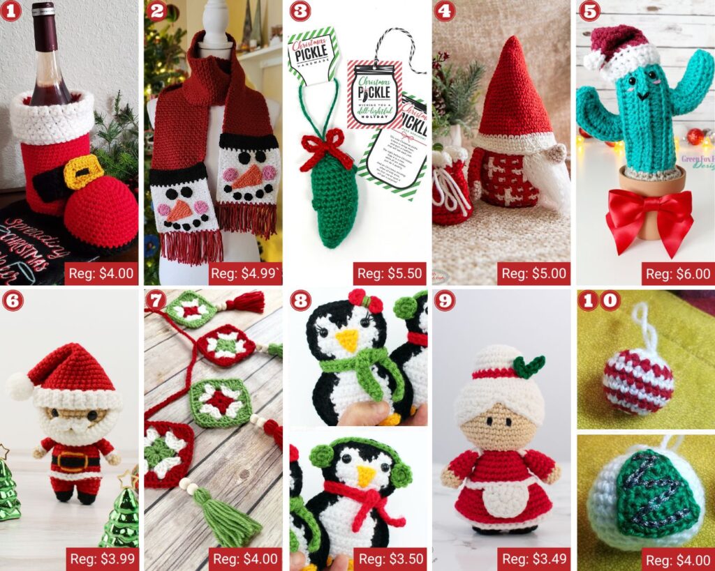 Holiday Bundle with 40 Crochet Patterns - 5 Days only!!!