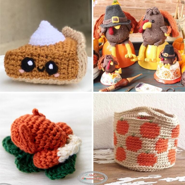 20 Amazing Free Crochet Thanksgiving Patterns - Nicki's Homemade Crafts