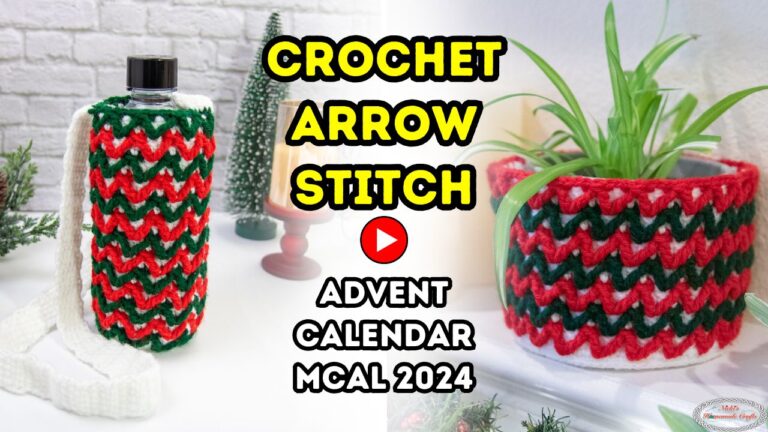 Crochet Arrow Stitch Tutorial with Video - Day 23 of Advent Calendar ...