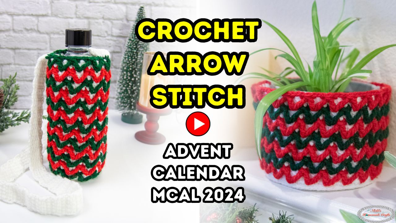 Crochet Arrow Stitch Tutorial with Video - Day 23 of Advent Calendar ...